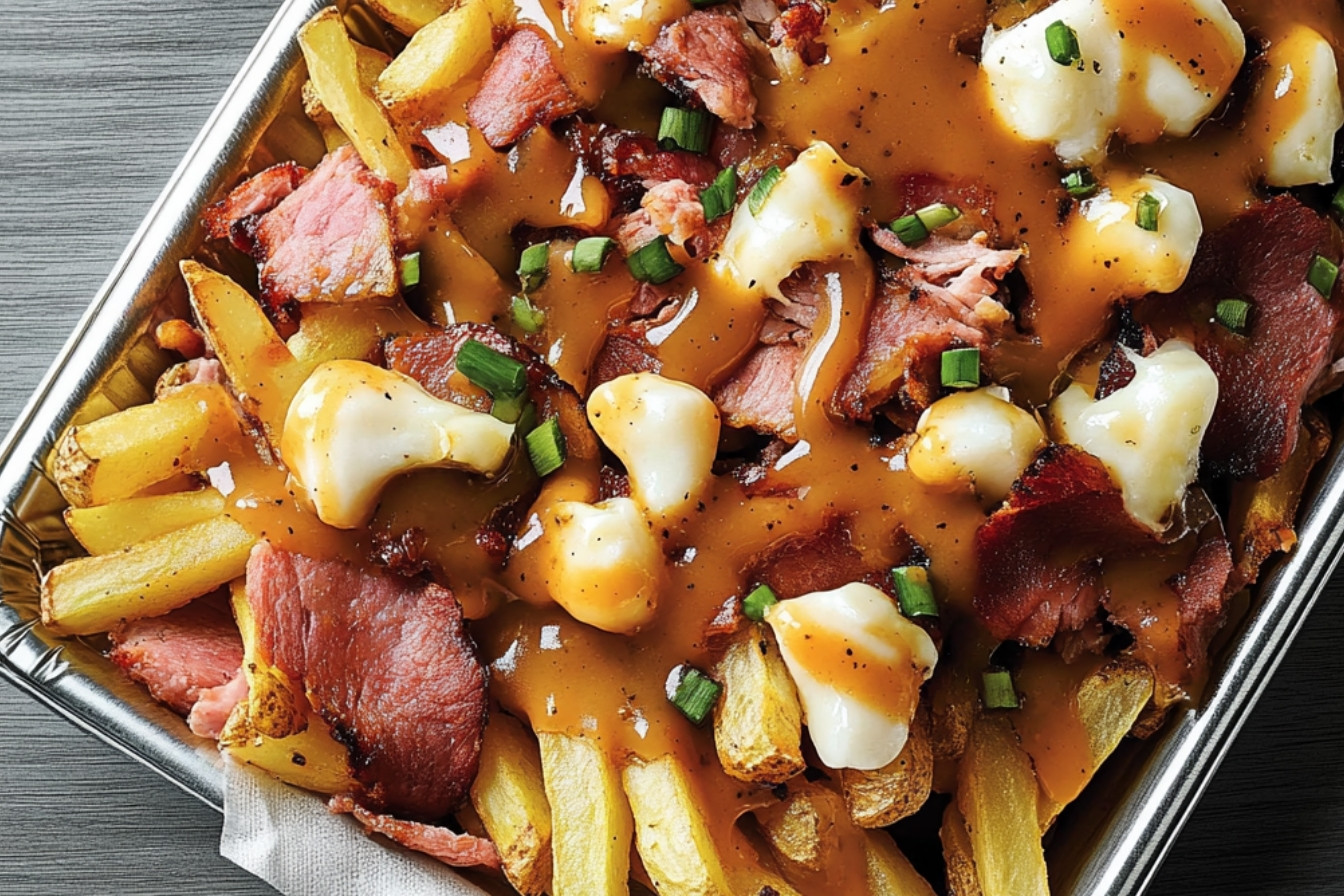 Poutine familiar con smoked meat - Recetas